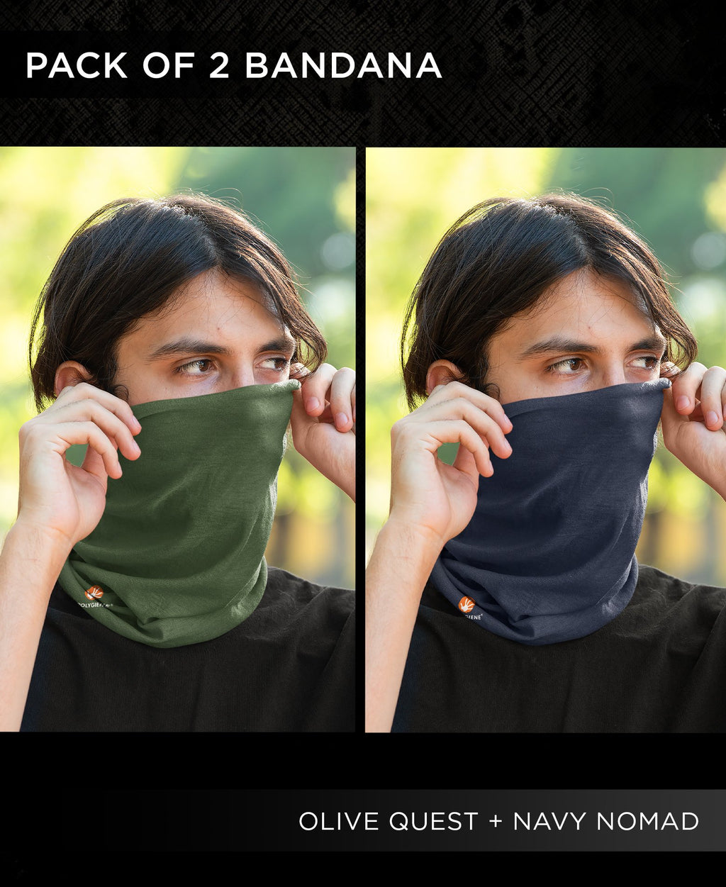 Navy Nomad Bandana and Olive Quest Bandana – WANDERLOOMS