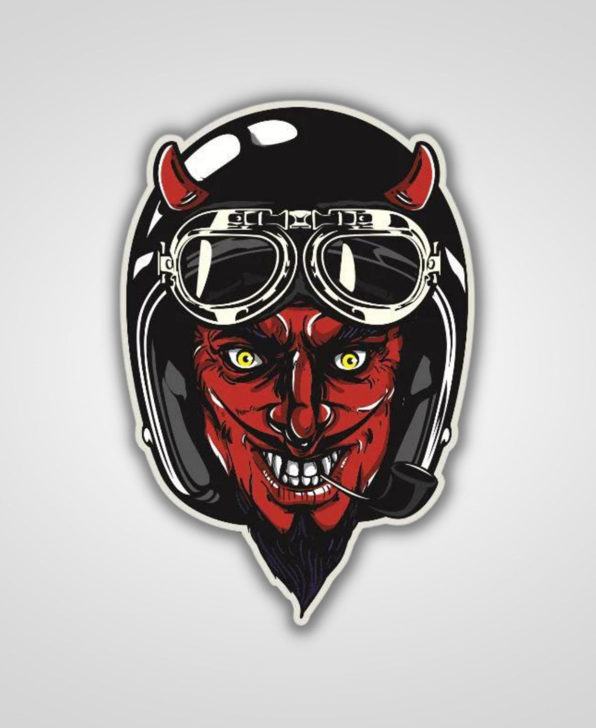Wanderlooms Devil's Smirk Sticker | Bike Riding Stickers