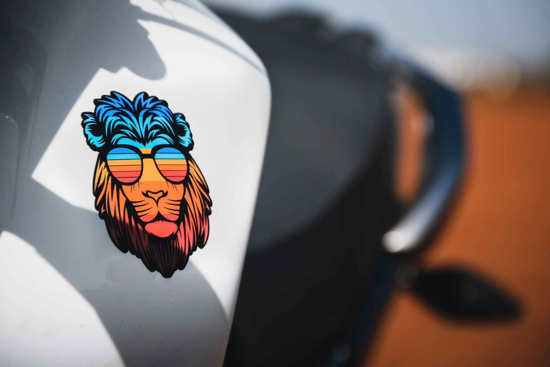 Wanderlooms Trippy Simba Sticker | Bike Riding Stickers