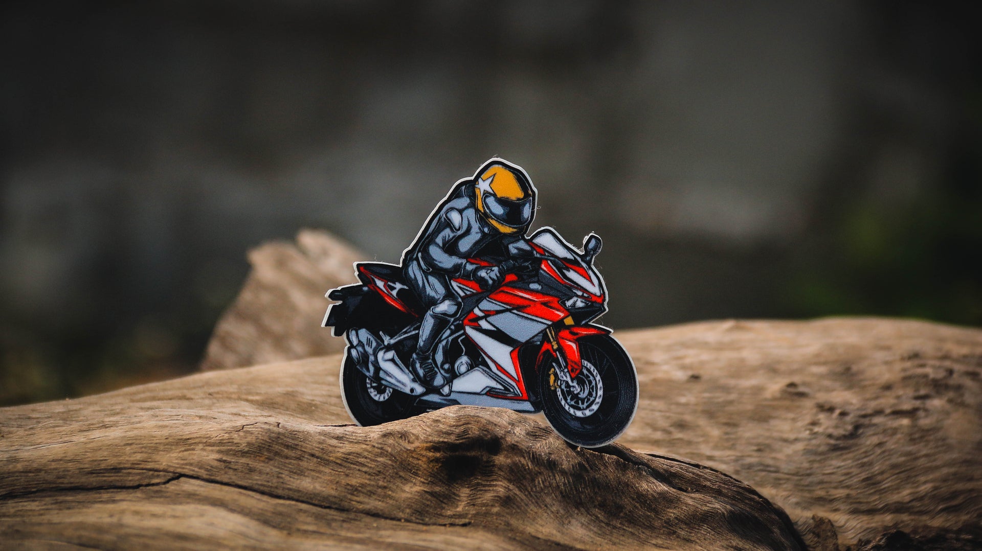Wanderlooms Super Biker Sticker | Motocross Stickers