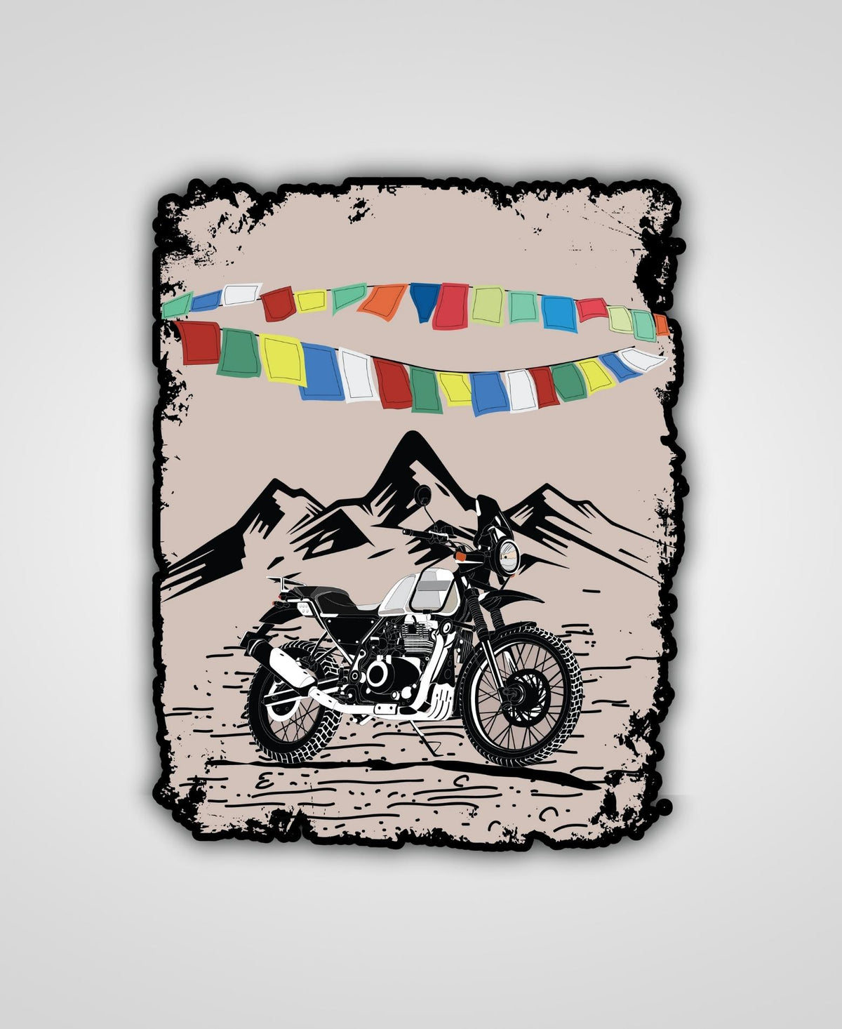 Wanderlooms Mountain Strider Sticker | Bike Riding Stickers