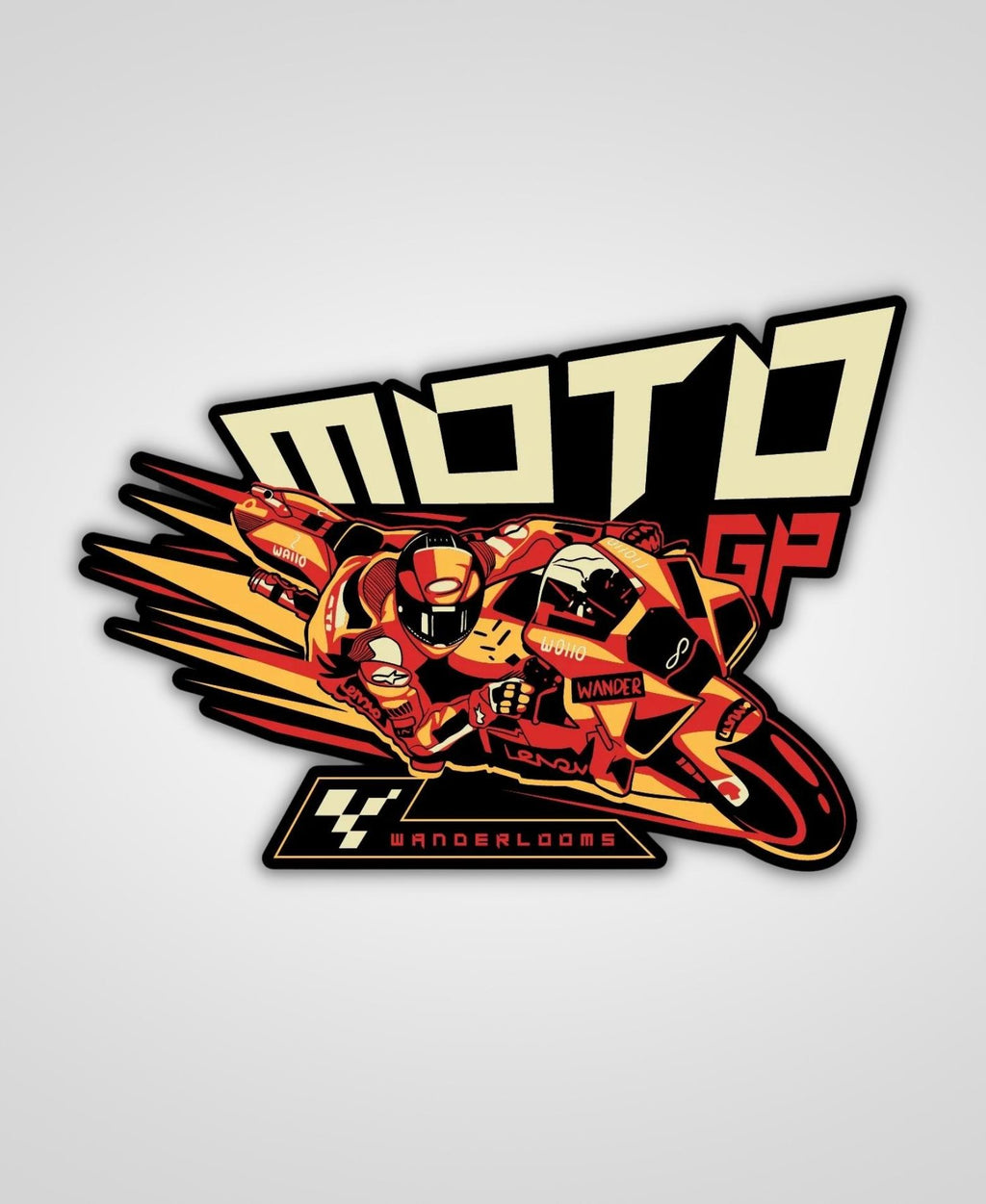 Wanderlooms Occupational Leaner Sticker | Motocross Stickers